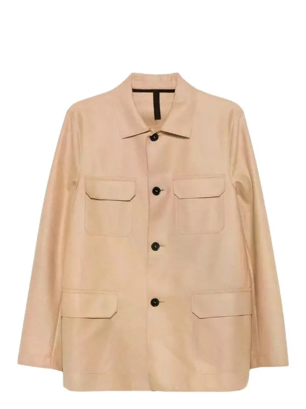 Harris Wharf London Virgin-wool Pocket Jacket - Neutrals