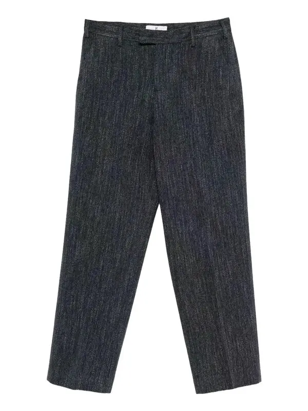 PT TORINO Herringbone Trousers - Grey