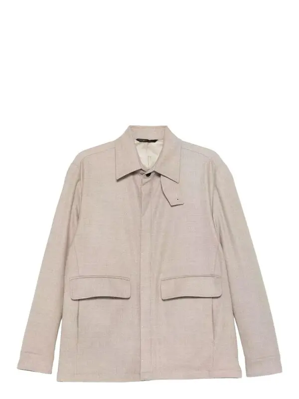 BRIGLIA 1949 Twill Shirt Jacket - Neutrals