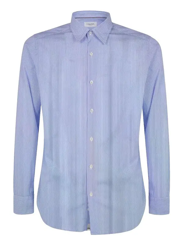 TINTORIA MATTEI 954 Striped Shirt - Blue