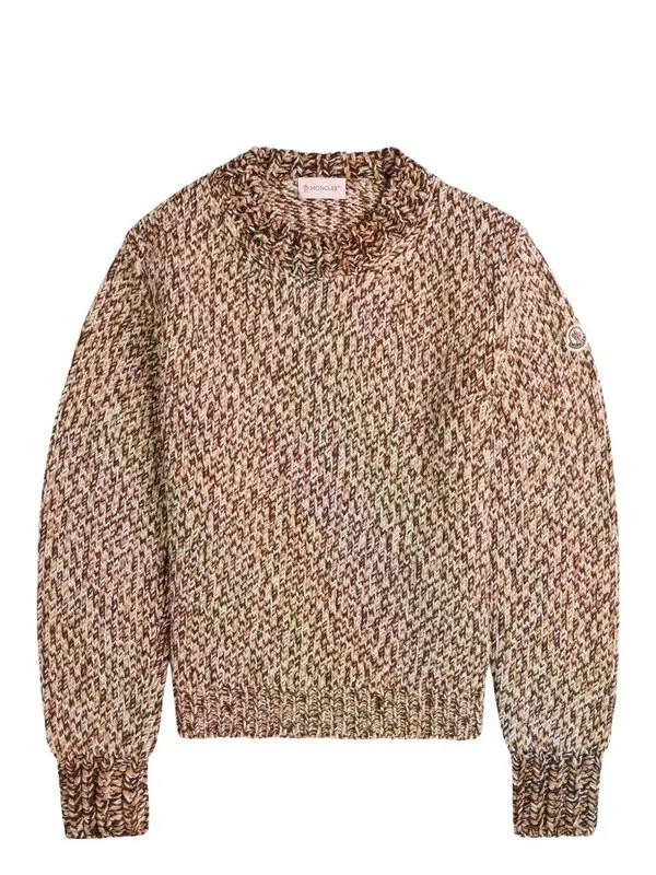 Moncler Wool Crew Neck Sweater - Brown