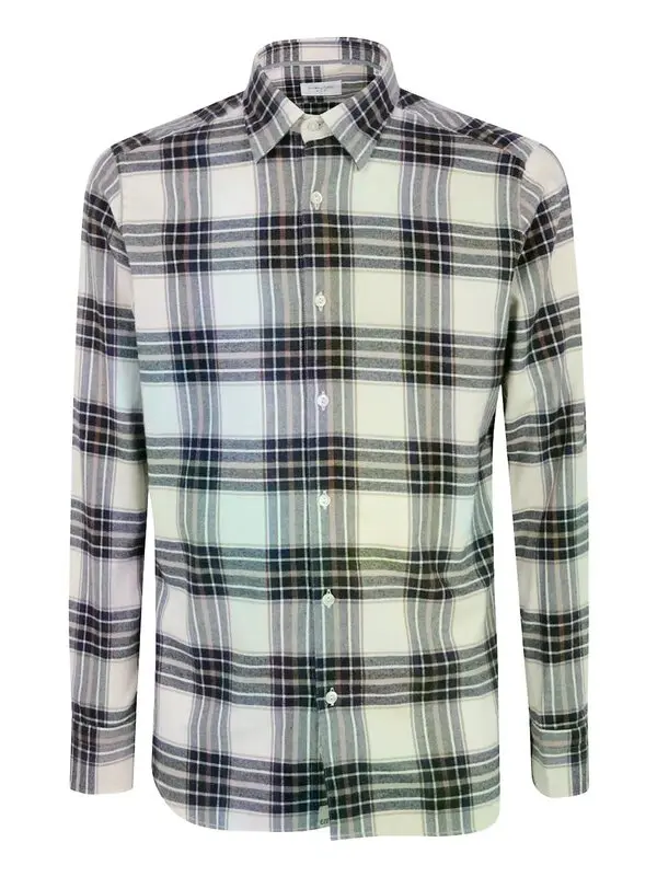 TINTORIA MATTEI 954 Tartan-checked Shirt - Neutrals