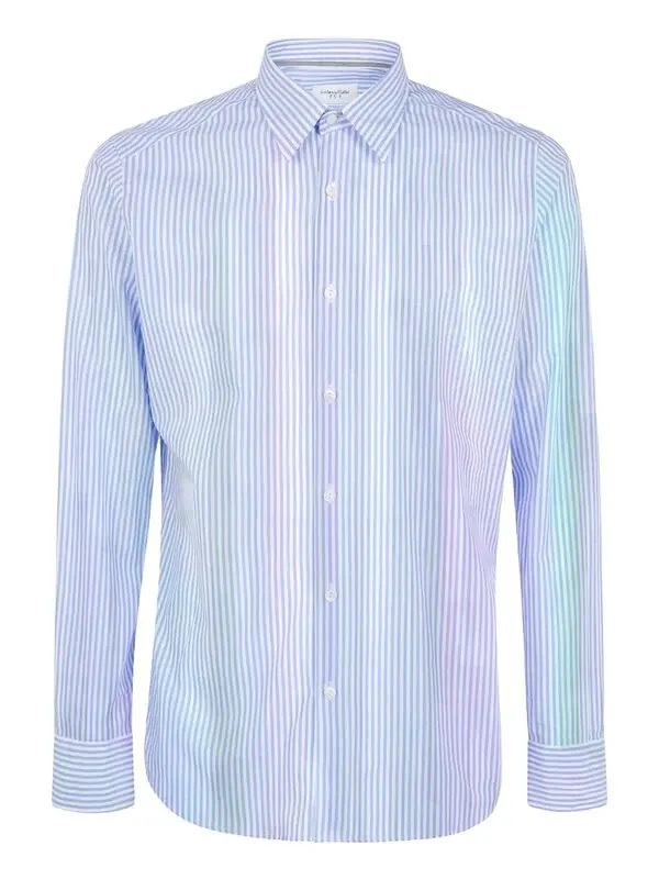 TINTORIA MATTEI 954 Striped Shirt - Blue