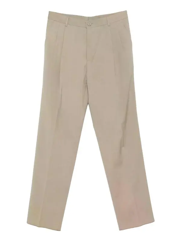 MANUEL RITZ Wool Blend Straight-leg Trousers - Neutrals