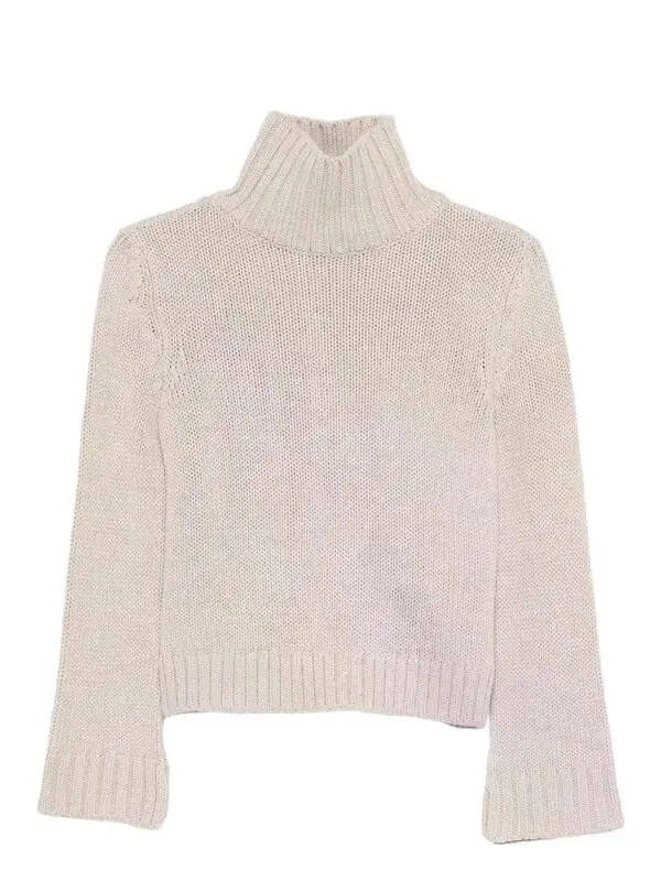 INTRECCI Roll-neck Sweater - Neutrals