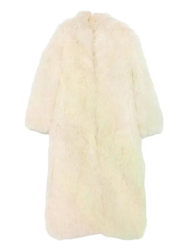DUCIE Faye Shearling Coat - Neutrals