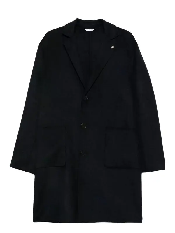 MANUEL RITZ Single-breasted Coat - Black