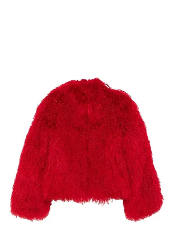 DUCIE Rochelle Shearling Jacket - Red