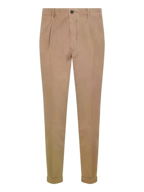 Incotex Pleat-detail Trousers - Brown