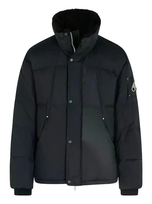 Moose Knuckles Logo-patch Puffer Jacket - Black