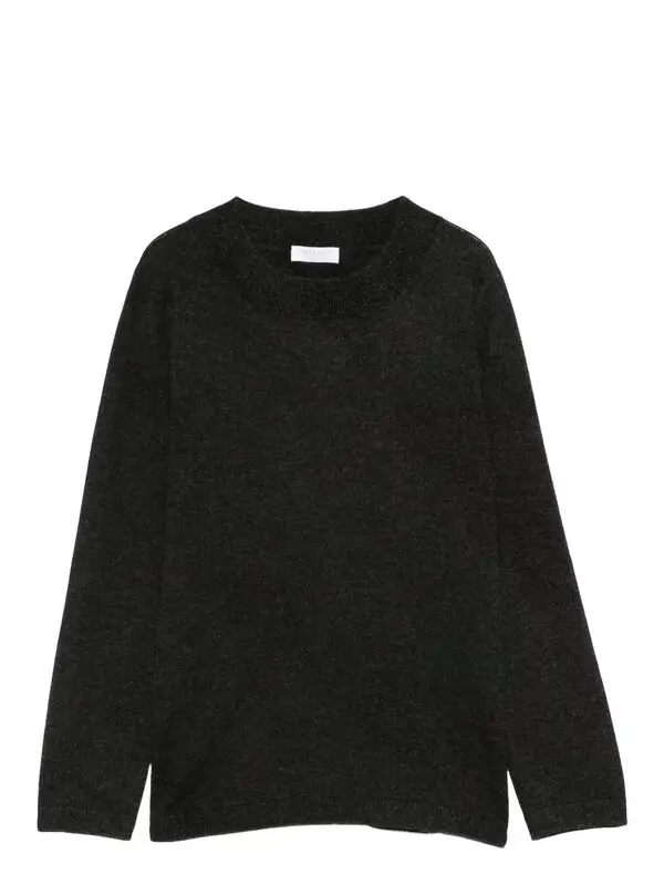 BARBA NAPOLI Crew-neck Long-sleeve Sweater - Black