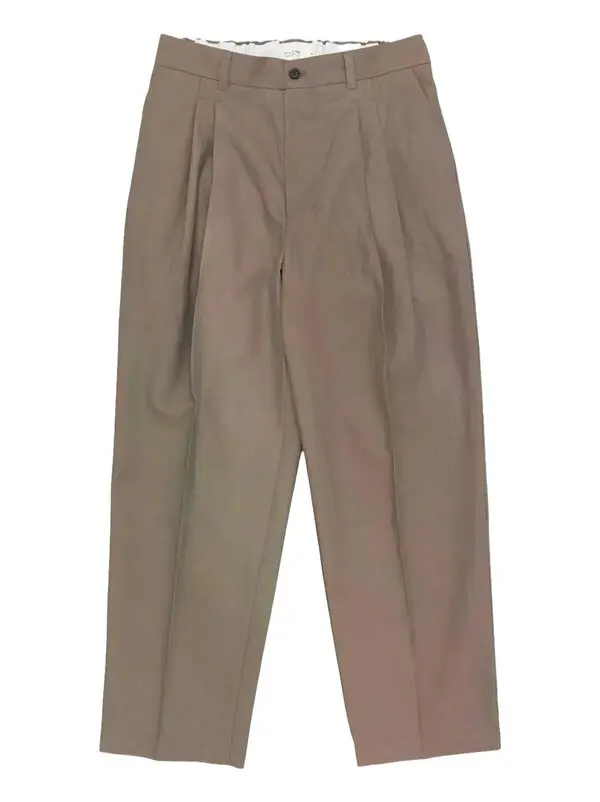 STILL BY HAND Pleated Trousers - Neutrals