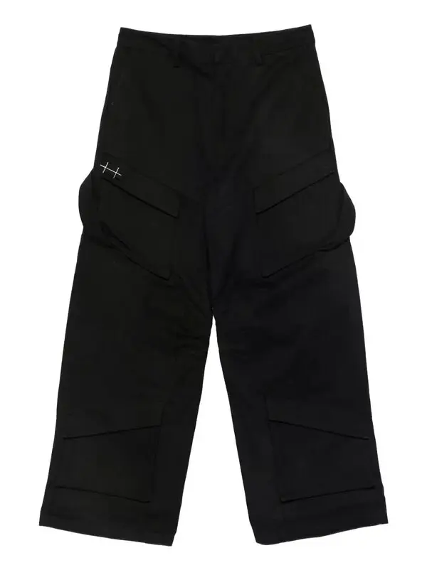 HELIOT EMIL Pocket-detail Straight-leg Trousers - Black