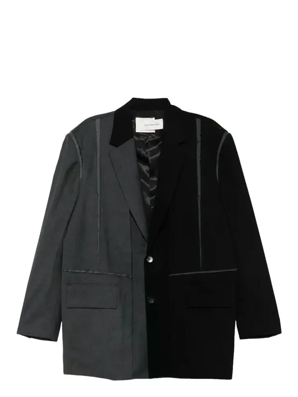 FENG CHEN WANG Panelled Blazer - Black