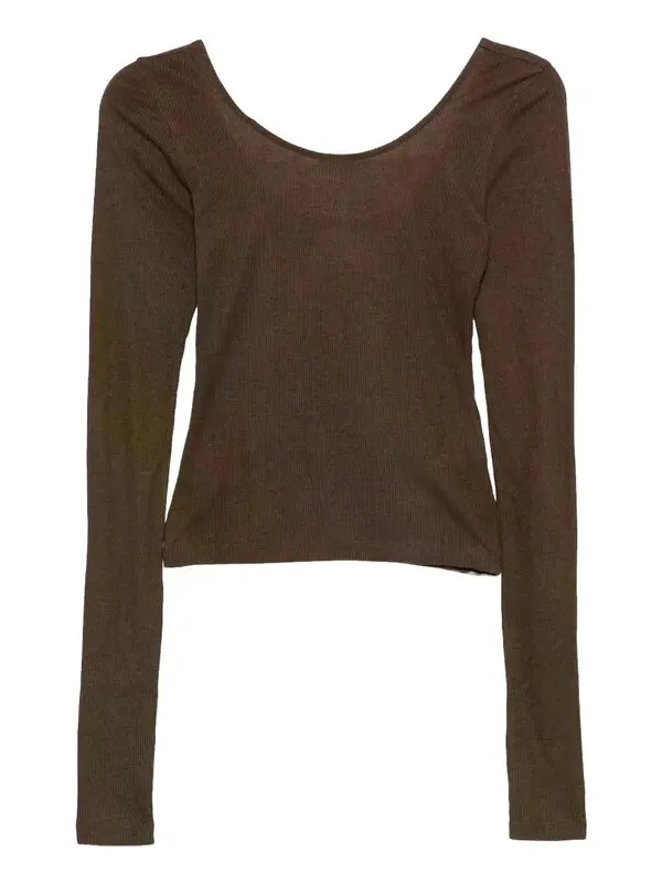 HALFBOY Long-sleeve Top - Brown