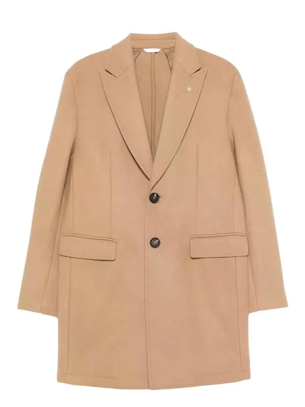 MANUEL RITZ Single-breasted Coat - Neutrals