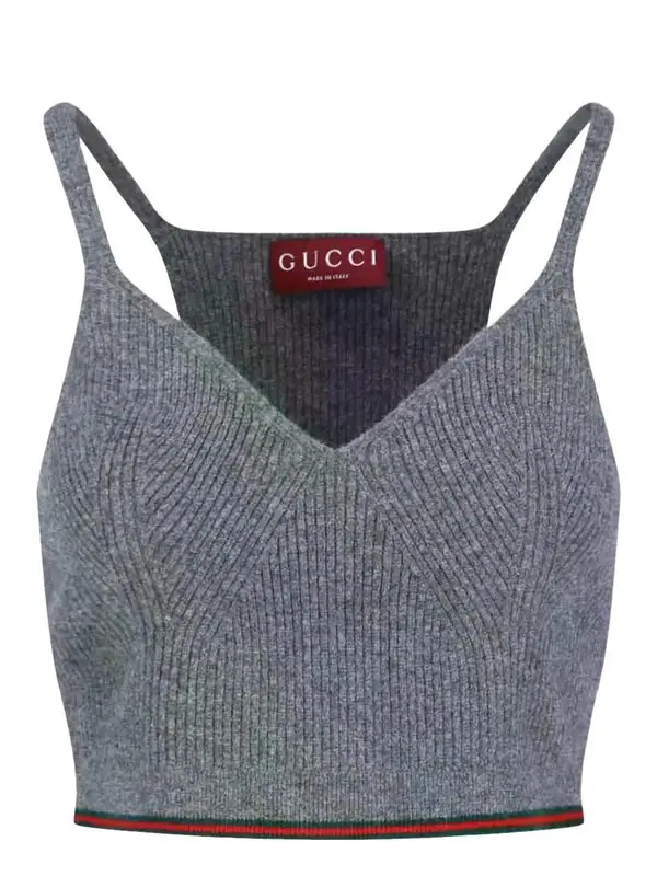 Gucci Felted Tank Top - Grey