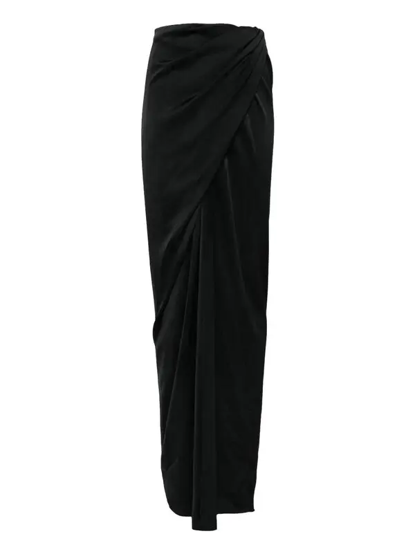Atlein Draped Skirt - Black