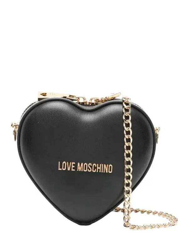 Moschino Heart-shaped Cross Body Bag - Black