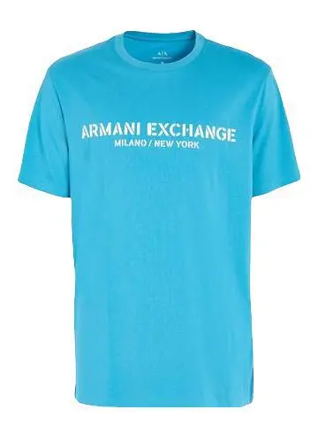 Armani Exchange T-shirt Khaki Size Cotton - Blue