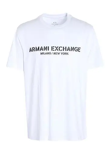 Armani Exchange T-shirt Khaki Size Cotton - White