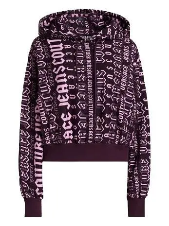 Versace Cotton French Terry Logo Sweatshirt - Purple