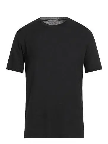 DANIELE FIESOLI T-shirt Size Linen, Elastane - Black