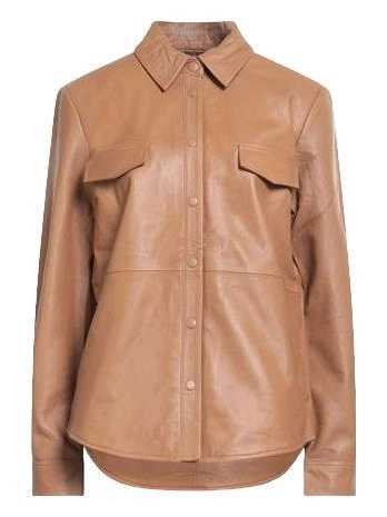 Bolongaro Trevor Leather Shirt - Camel