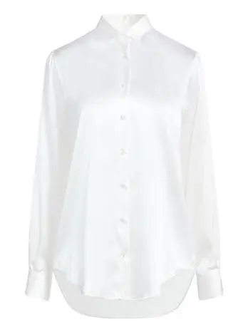 XACUS Shirt In Silk And Elastane - White