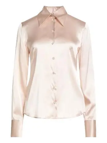 XACUS Satin Button-down Shirt - Pink