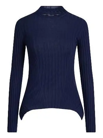 Wolford Turtleneck Virgin Wool Cashmere Top - Navy