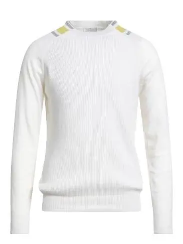 PANICALE Ribbed-knit Crewneck Sweater - White