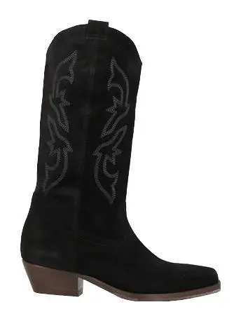 Ba&sh Suede Cowboy Boots - Black