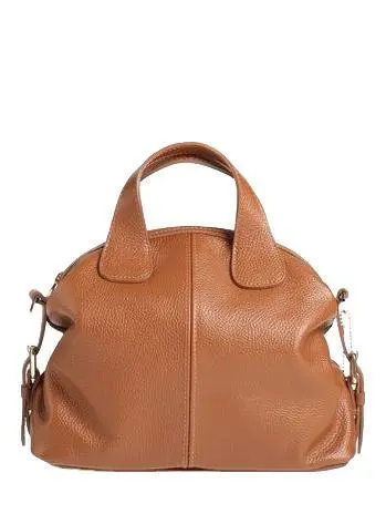 LAURA DI MAGGIO Leather Tote Handbag - Brown