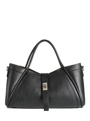 LAURA DI MAGGIO Pebbled Leather Tote - Black