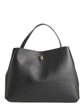 LAURA DI MAGGIO Leather Tote Handbag - Black