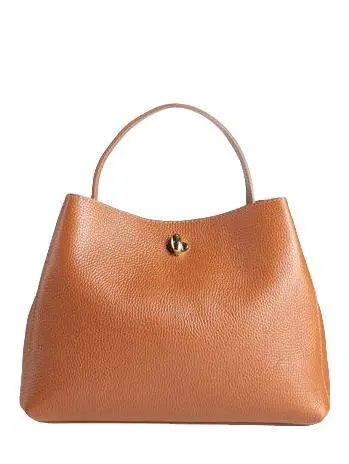 LAURA DI MAGGIO Leather Tote Handbag - Brown