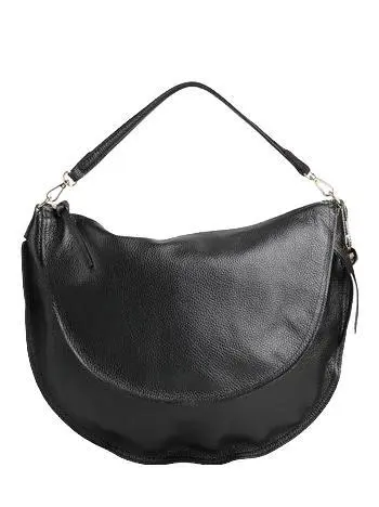 LAURA DI MAGGIO Leather Hobo Bag - Black