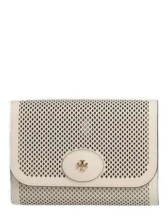 Tory Burch Handbag In Leather With Detachable Shoulder Strap - White
