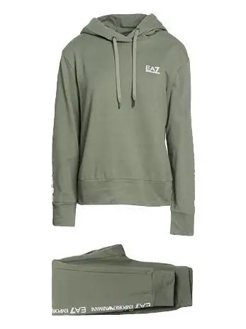 EA7 Cotton-elastane Tracksuit - Green