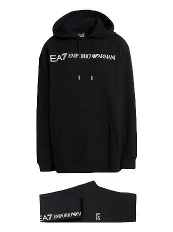EA7 Cotton-elastane Tracksuit - Black
