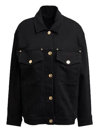 Versace Denim Trucker Jacket - Black