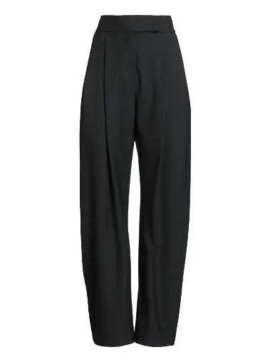 Pinko Wide-leg Gabardine Pants - Black
