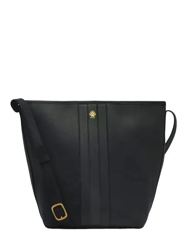Bally Crest-detail Leather Bucket Bag - Black