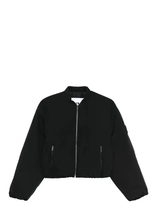 Dkny Zip-up Bomber Jacket - Black
