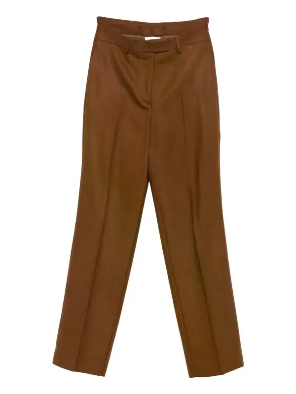 SEMICOUTURE Concealed-fastening Trousers - Brown