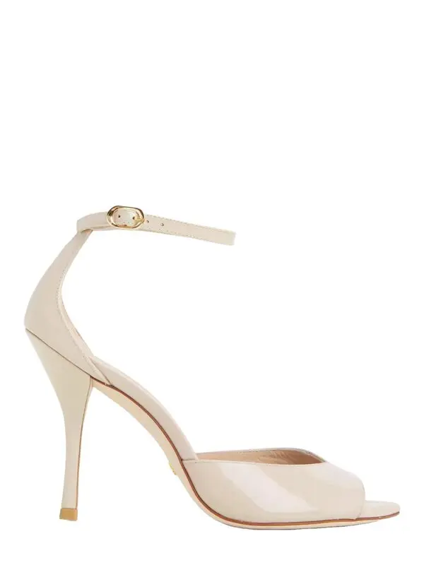 STUART WEITZMAN 100mm Pointed-toe Stiletto Sandals - Neutrals