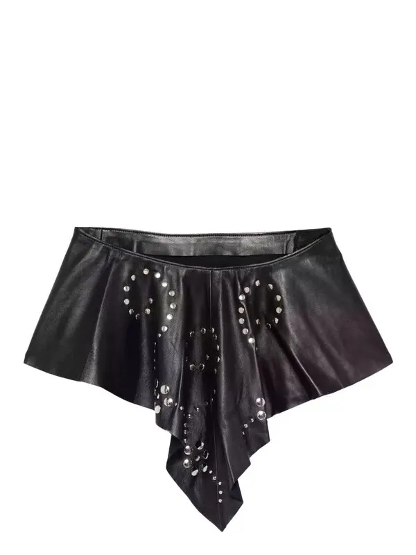 Gimaguas Studded Asymmetrical Skirt - Black