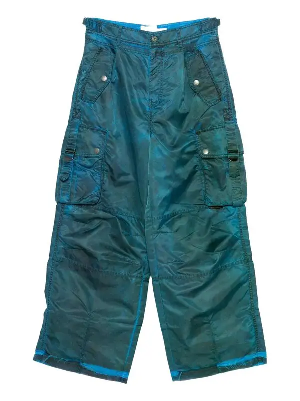 FENG CHEN WANG Cargo-pocket Trousers - Blue