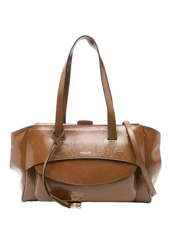 HIDESINS Flap-top Tote Bag - Brown